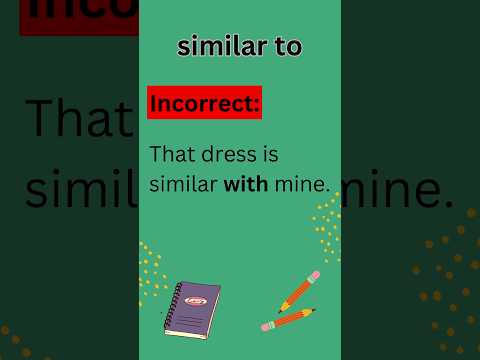 How to use "similar to" in simple sentences #english #grammar #shorts