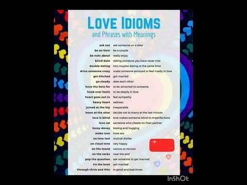 🩷 Love Idioms and phrases with meanings😍 #learnenglish #ieltsvocabularyenglish #viral short#love