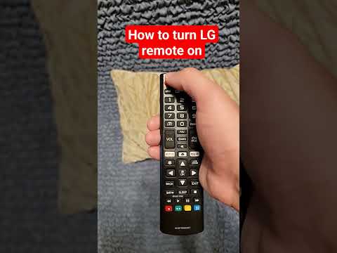 how to turn LG remote on?