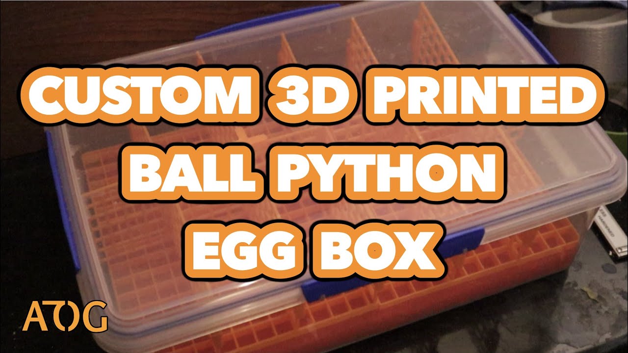 Custom 3D Printed Ball Python Incubation Egg Box