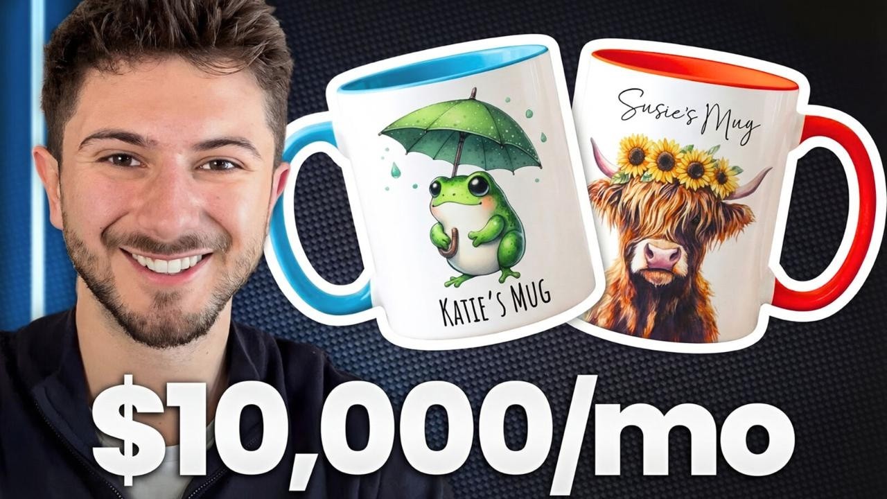 Make $10k/Month Selling Mugs on Etsy (FULL Strategy)