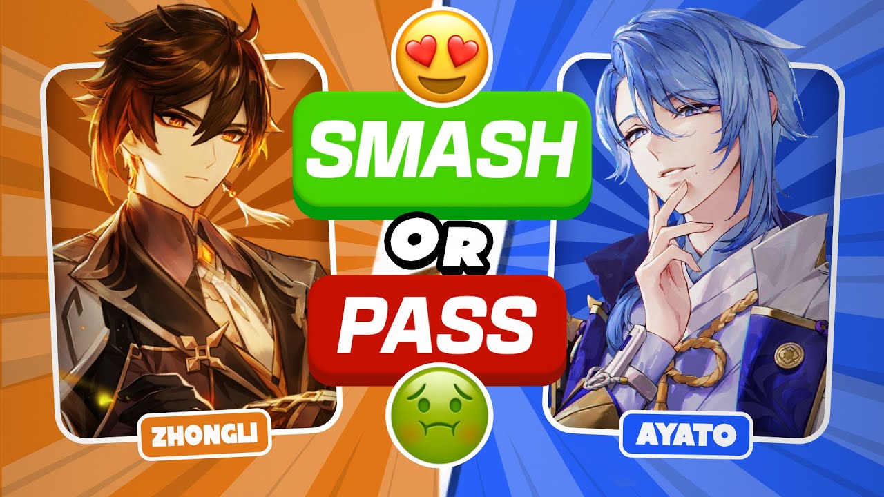 SMASH OR PASS GENSHIN IMPACT 😍🤢 | BOYS EDITION | GENSHIN QUIZ 🖤💙