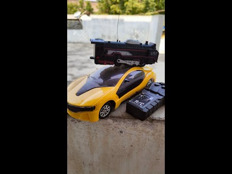 Rc car and train fight || rc car vs train || rc car #gujjutoytv