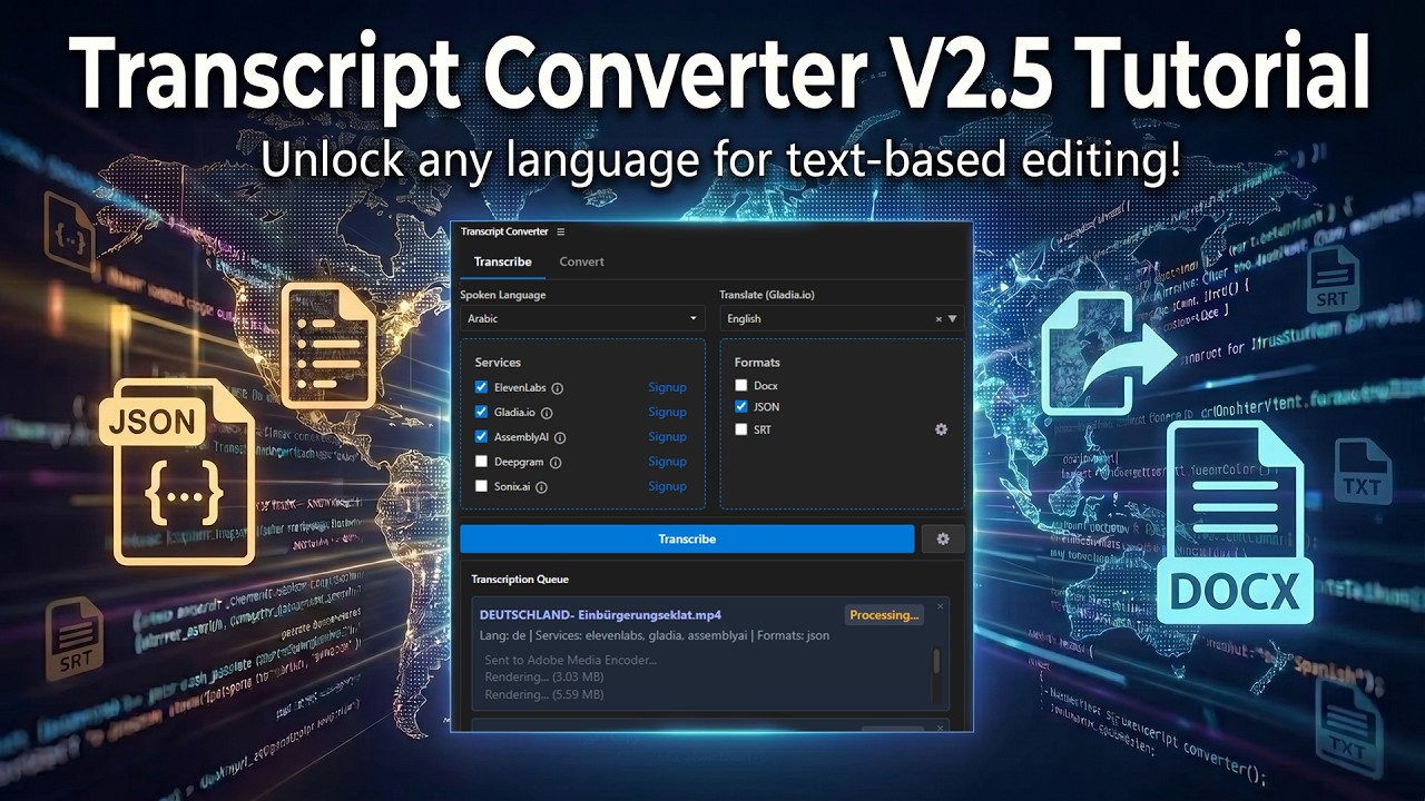 Transcript Converter V2.5 Tutorial