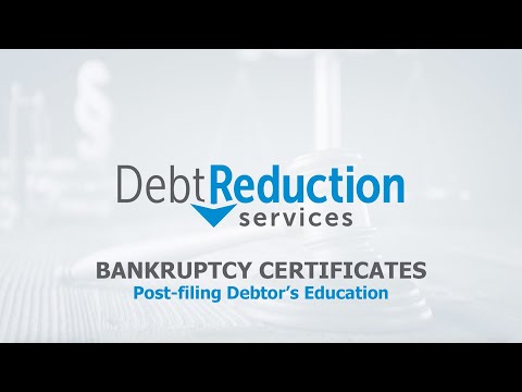 Post-Bankruptcy Debtor Education Online Course