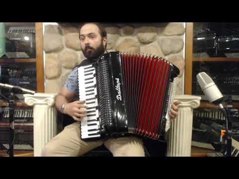 6284 - Black Dallape Super Maestro Piano Accordion LMMH 41 | Reverb