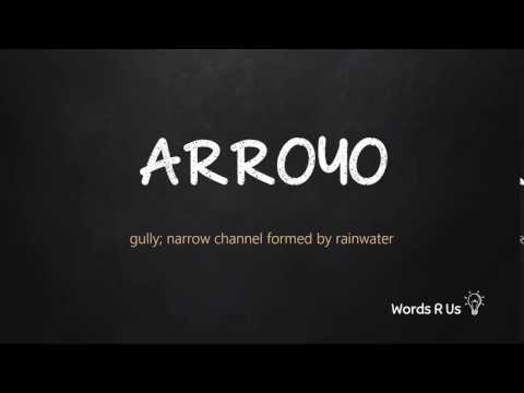 How to Pronounce ARROYO in American English