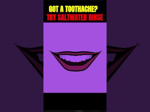 The SECRET Remedy Dentists Don't Tell You About - Saltwater Rinse! #toothpainrelief #shortsyoutube