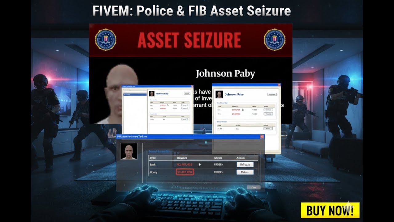 [ESX/QB/QBCore] Asset Wipe / Seizure | FiveM Script  | TGrizzley | Grizzley World Inspired