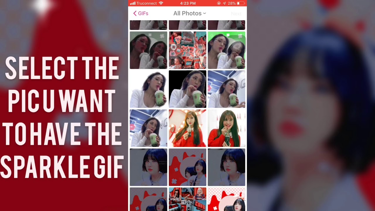 how to add sparkle gifs