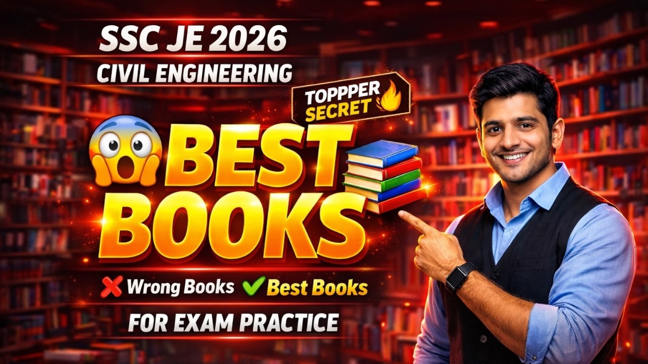 SSC JE 2026 Best Practice Books for Civil Engineering 📚 | Rank Boost Strategy 🔥 (No.1 Book Revealed)