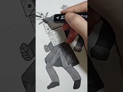 TITAN TV MAN Skibidi Toilet Coloring #tvman #skibiditoil #speakerman #color #howtocoloring