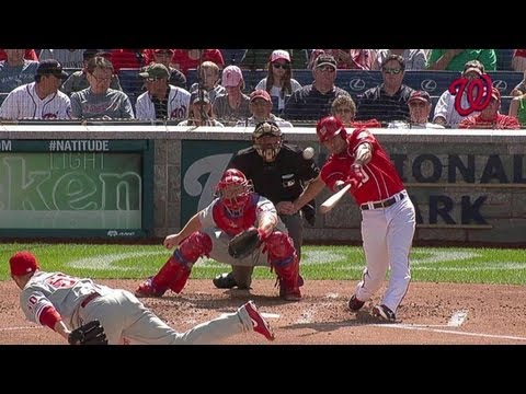 PHI@WSH: Desmond rips a double to score Harper