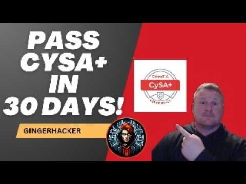 Crush The Cysa Exam In 30 Days Or Less!