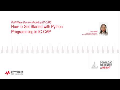 How to get started with Python Programming in IC-CAP