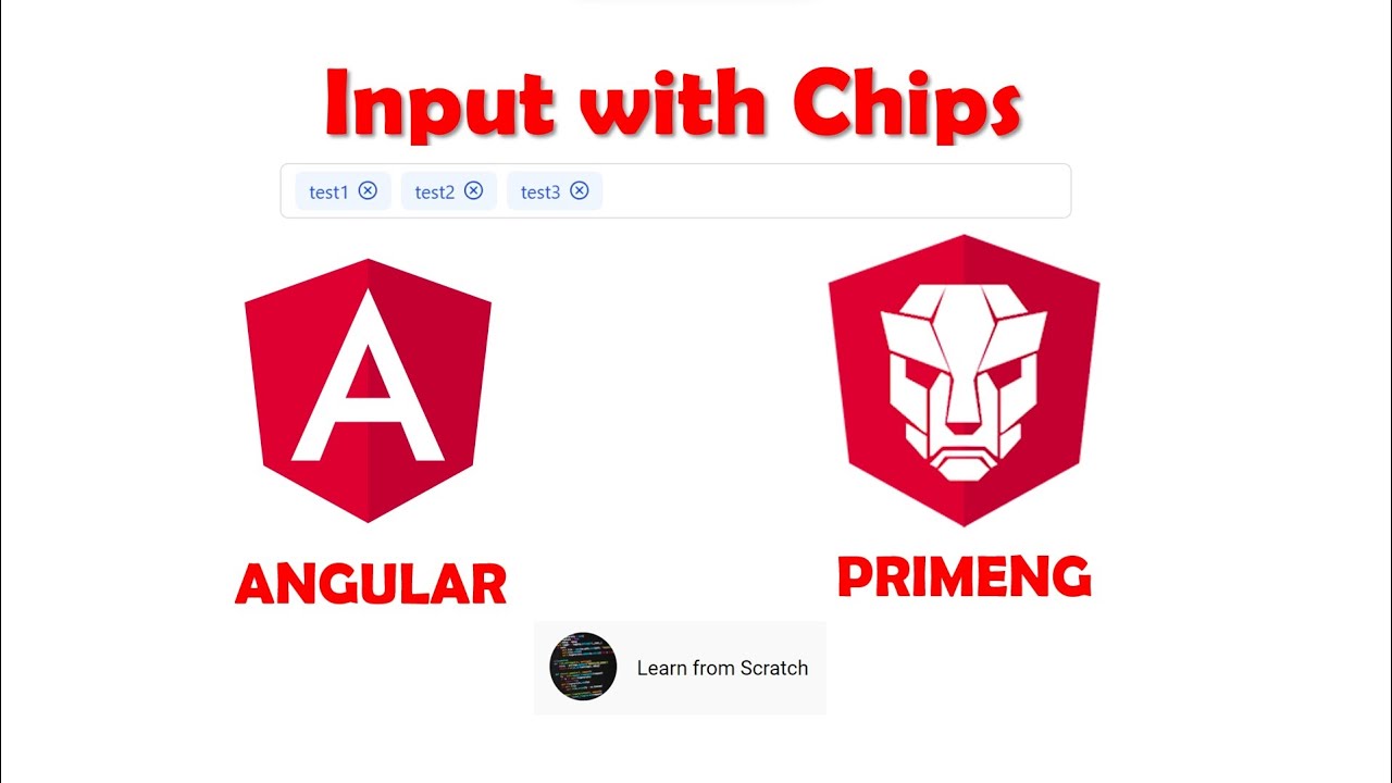 PrimeNG Chips Component inside the Input - Angular