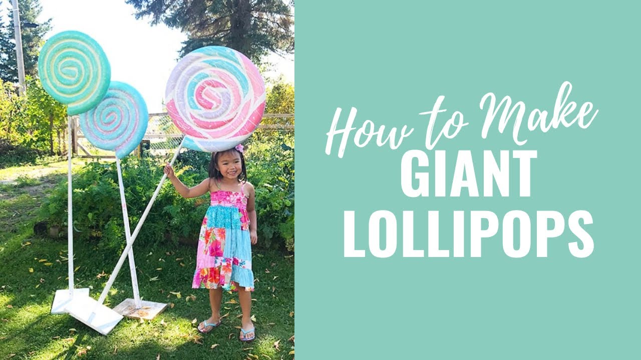 How to Make a Giant Lollipop | Candyland Theme Party | Props for Candy Land Theme Party