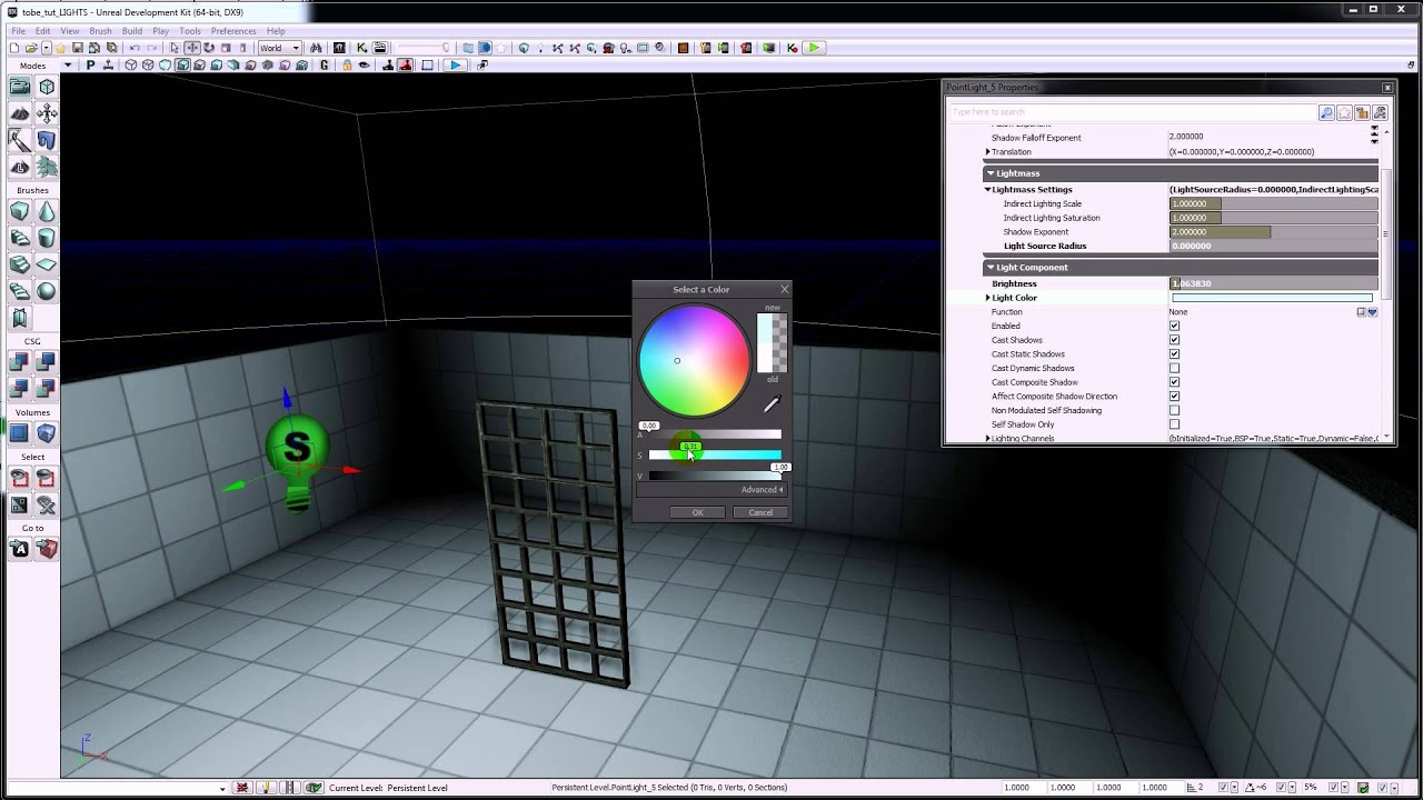 UDK - Lights (Basics)