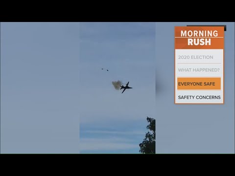 Michigan air show: Pilots eject from jet before crash