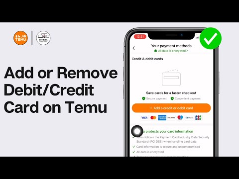 How to Add or Remove Debit/Credit Card on Temu 2024 (Step By Step Guide)
