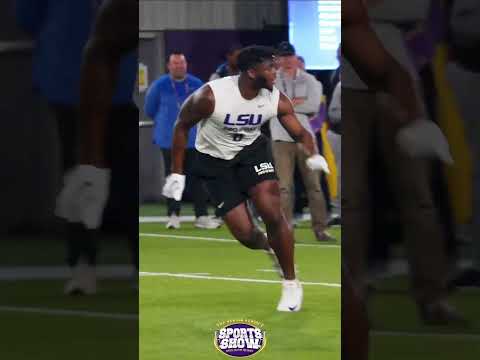 #LSU LB, Mike Jones Jr. showing off that FOOTWORK 👀🔥