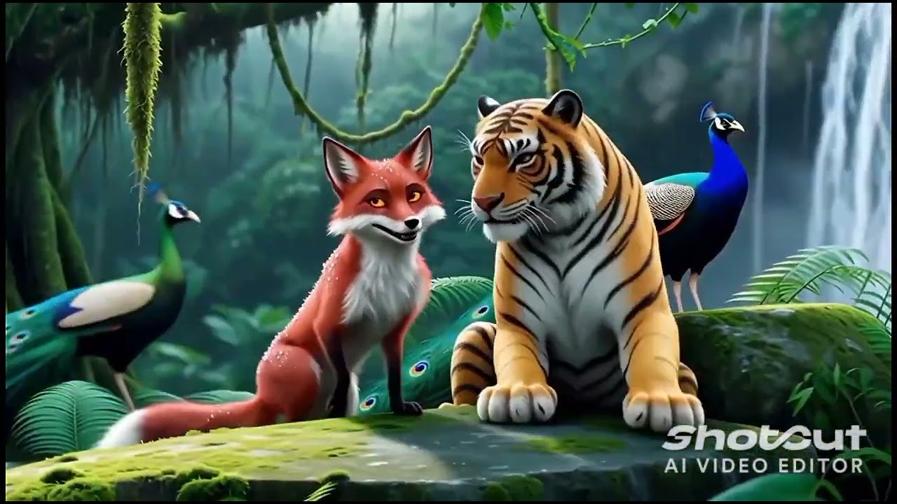 ✨fox or tiger story🧿🐯🦊✨@Lalit_creativity_#