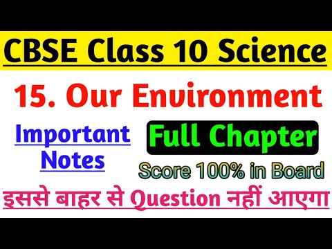 Science Notes Class 10 Chapter-15 Our Environment | Most Important For Board Exam |