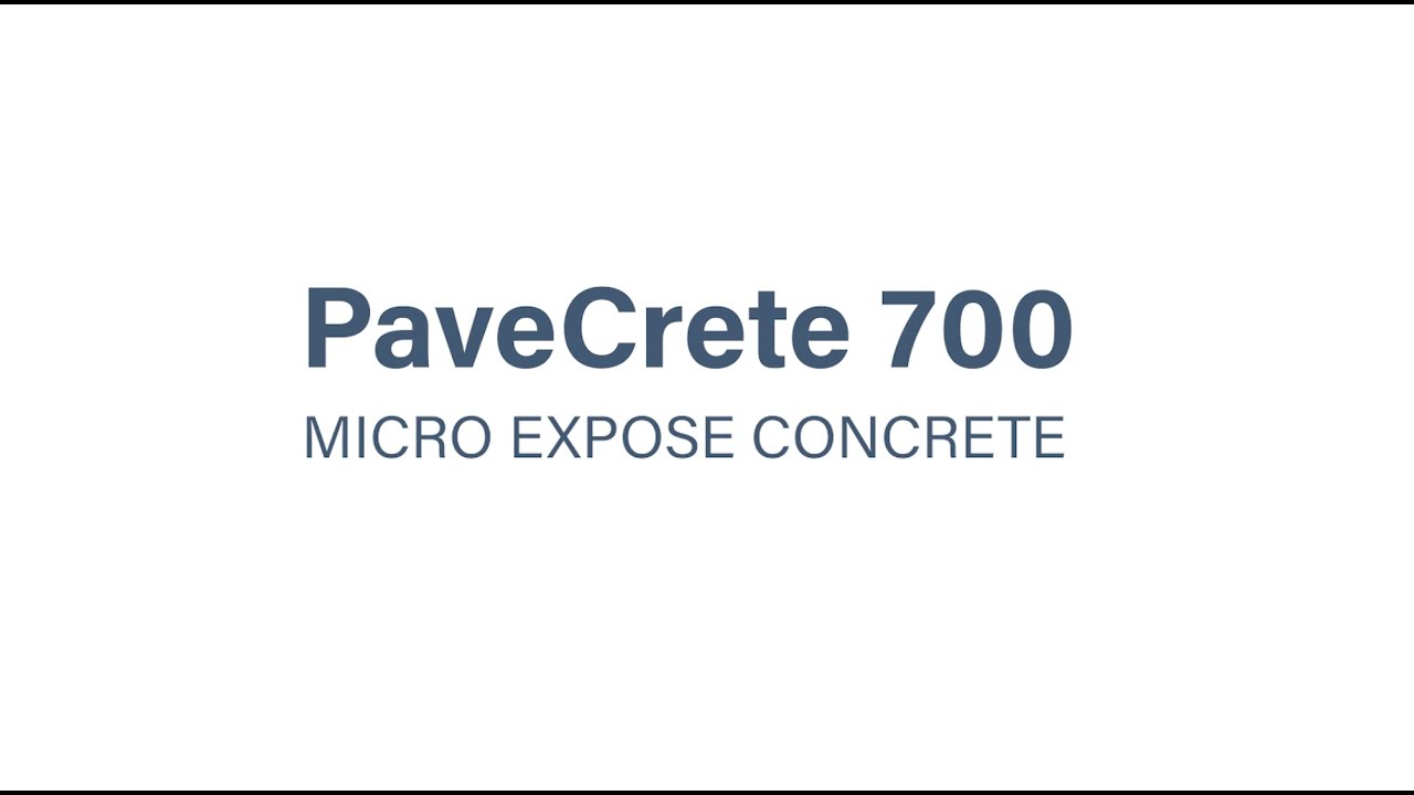PaveCrete 700 - Micro Expose Concrete