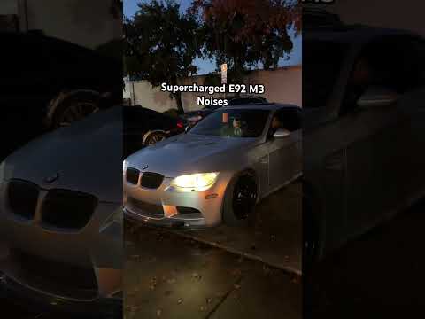 Supercharged E92 M3 Revs/Noises #E90 #E92 #M3 #supercharged #cartok #BMW #Cleancar #bmwv8 #drift #M5