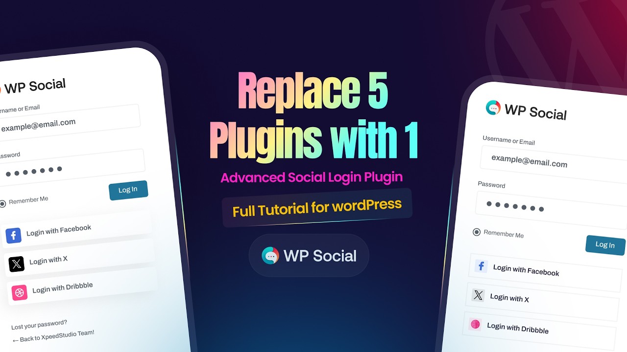 Replace 5 Plugins with 1 – WP Social Full Tutorial for WordPress