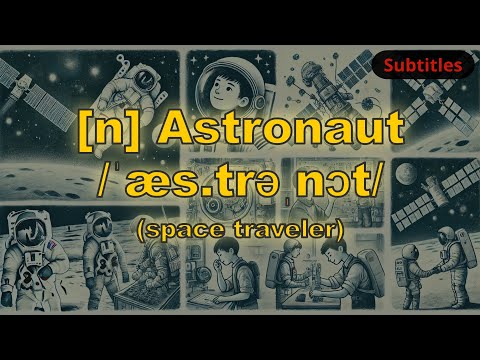 [n] Astronaut meaning (space traveler) with 5 examples