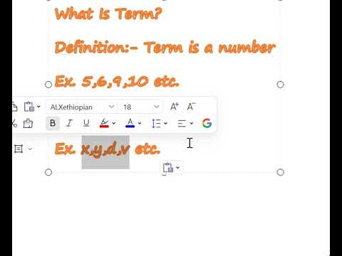 GRADE 7 What is Term with Definition