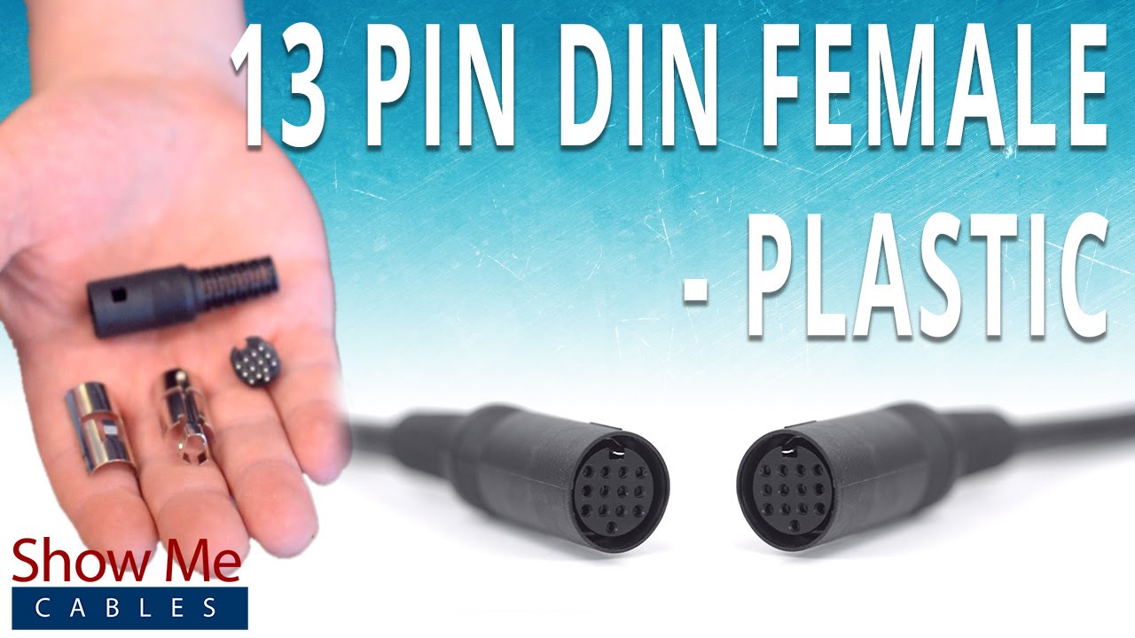 How To Install The 13 Pin DIN Female Solder Connector - Plastic