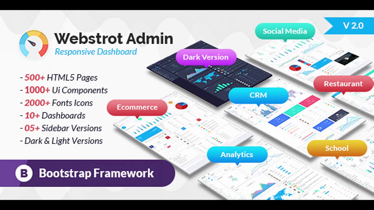Webstrot Admin Panel Responsive Bootstrap Dashboard Template | Themeforest Website Templates and