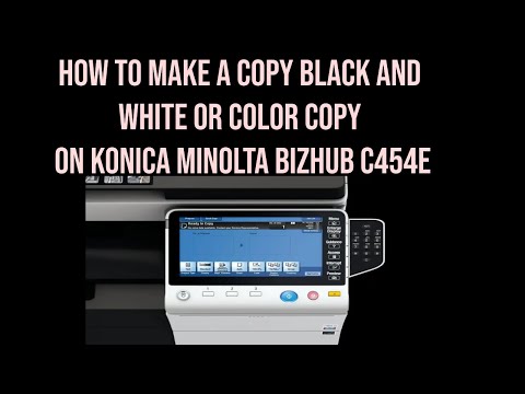 How do I set my Konica Minolta to print in color | konica minolta bizhub c454e