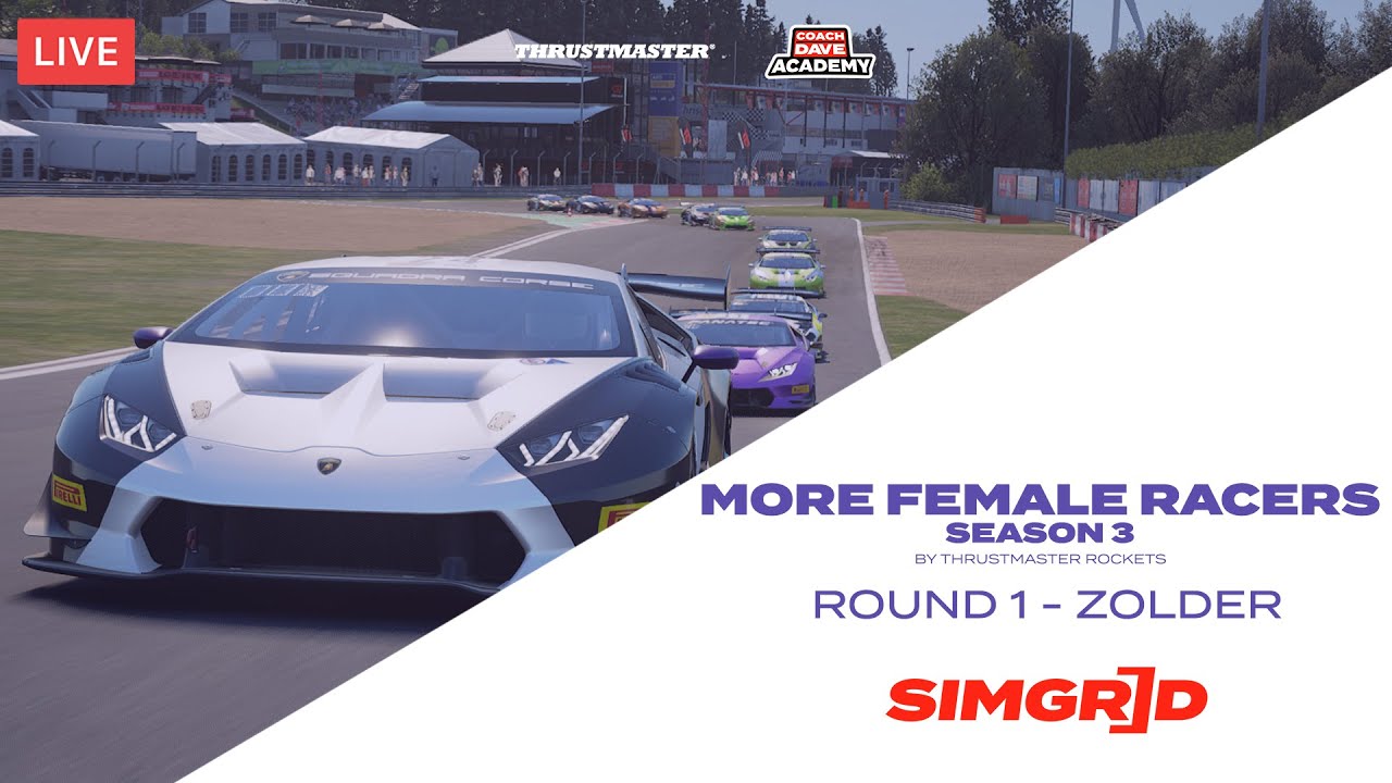 More Female Racers by Thrustmaster Rockets Round 1 - Zolder - The Sim Grid