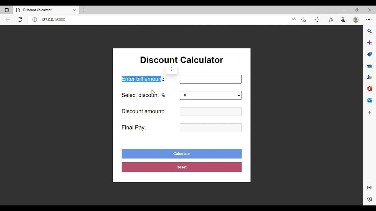 Discount Calculator in JavaScript With Source Code| CodingWithRohani