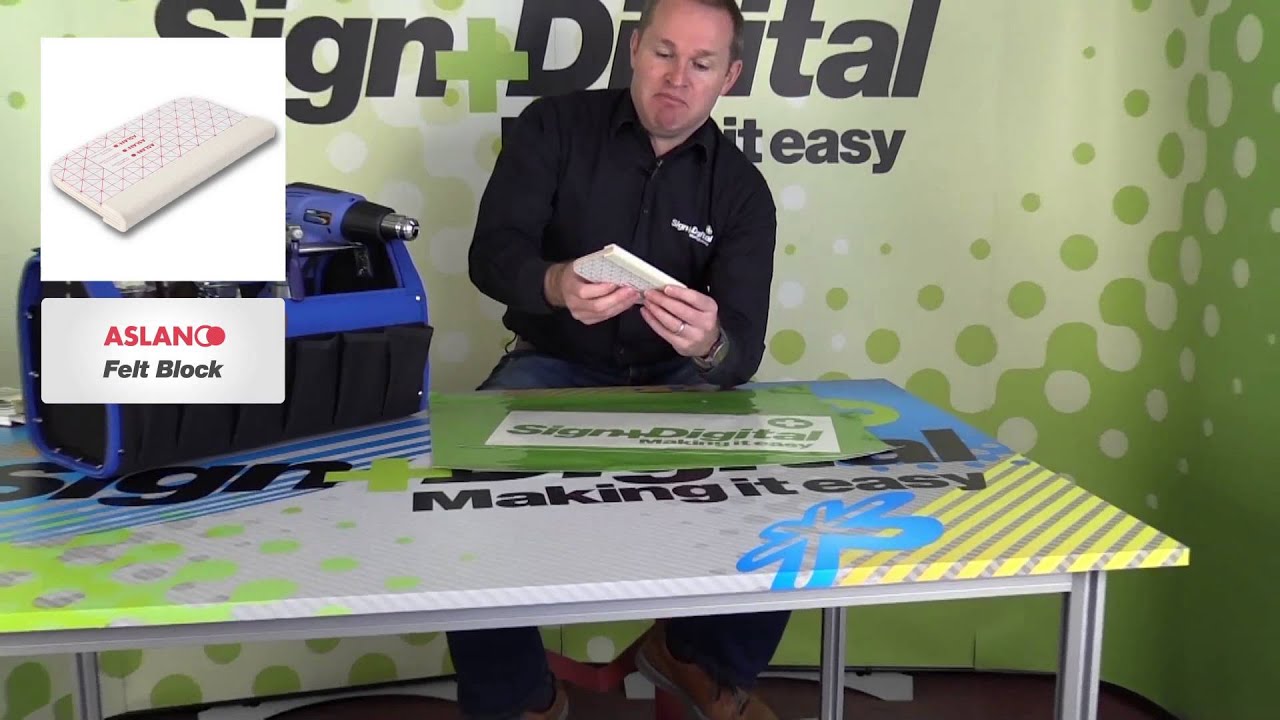 Sign + Digital: Aslan Felt Block Squeegee