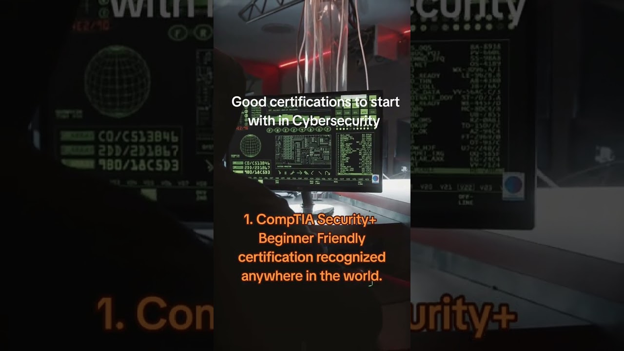 Certifications you could start with in tech or cybersecurity #cybersecurity #certification