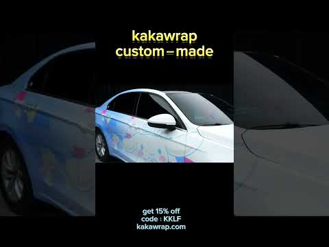 kakawrap customized carwrap, cool cartoon wrapping#trending #carguy #diy #asmr #lifestyle #coolcars