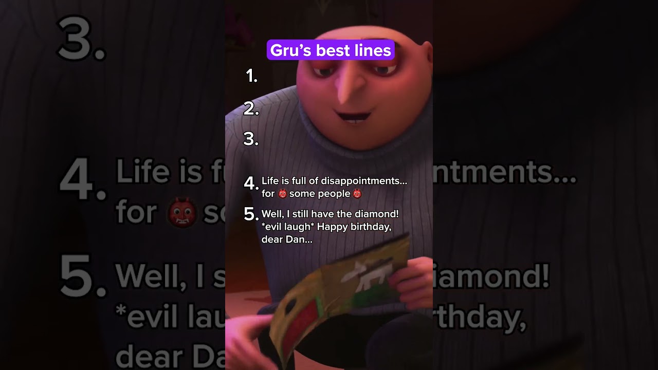 Ranking Gru's best lines from the #DespicableMe movies 😈 🍿