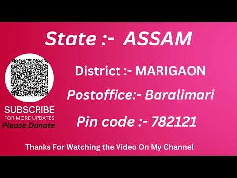 Assam Marigaon BaralmariKa pin code 782121 / Marigaon Baralmarika post office
