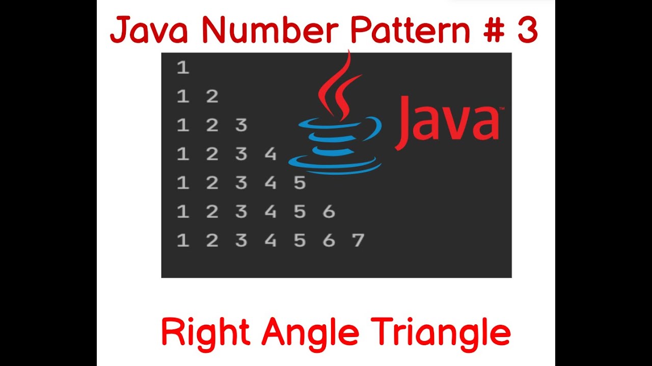 Star /Number Pattern in Java  # 3