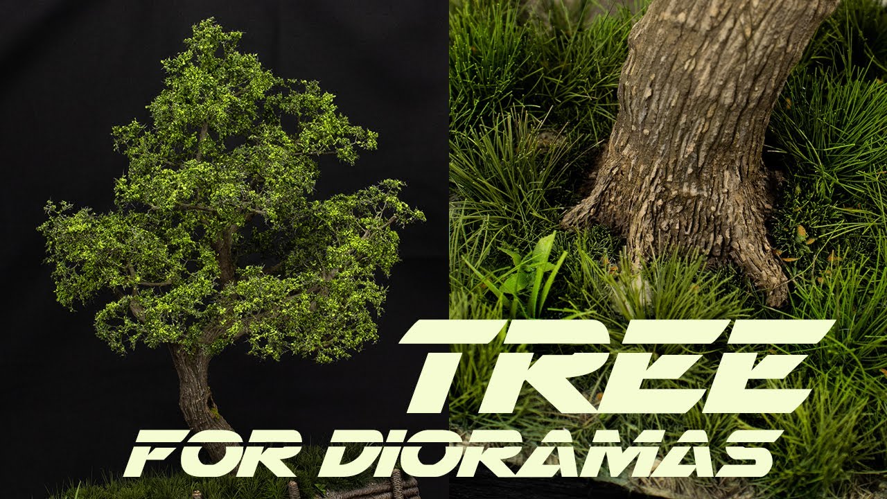 How To Build 1/48 Tree  – DIY Scale Model Tree Tutorial - Diorama