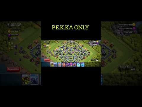 “Solo PEKKA Squad 😈⚔️ | COC Attack Test”