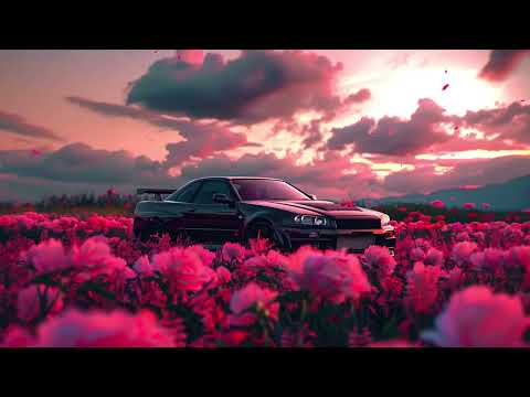 Nissan Skyline Pink Petals 4K Live Wallpaper 1 Hour