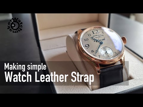 Leather watch strap template by Watchmaker_Atelier - Thingiverse