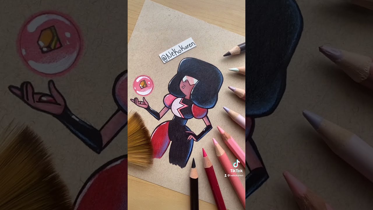 Garnet and Steven (Drawing) #shorts