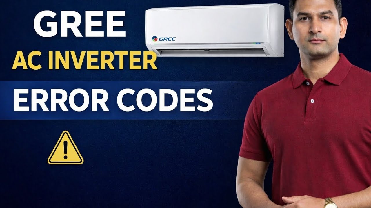 GREE AC Inverter Error Codes Complete list Explained solution & Easy Guide