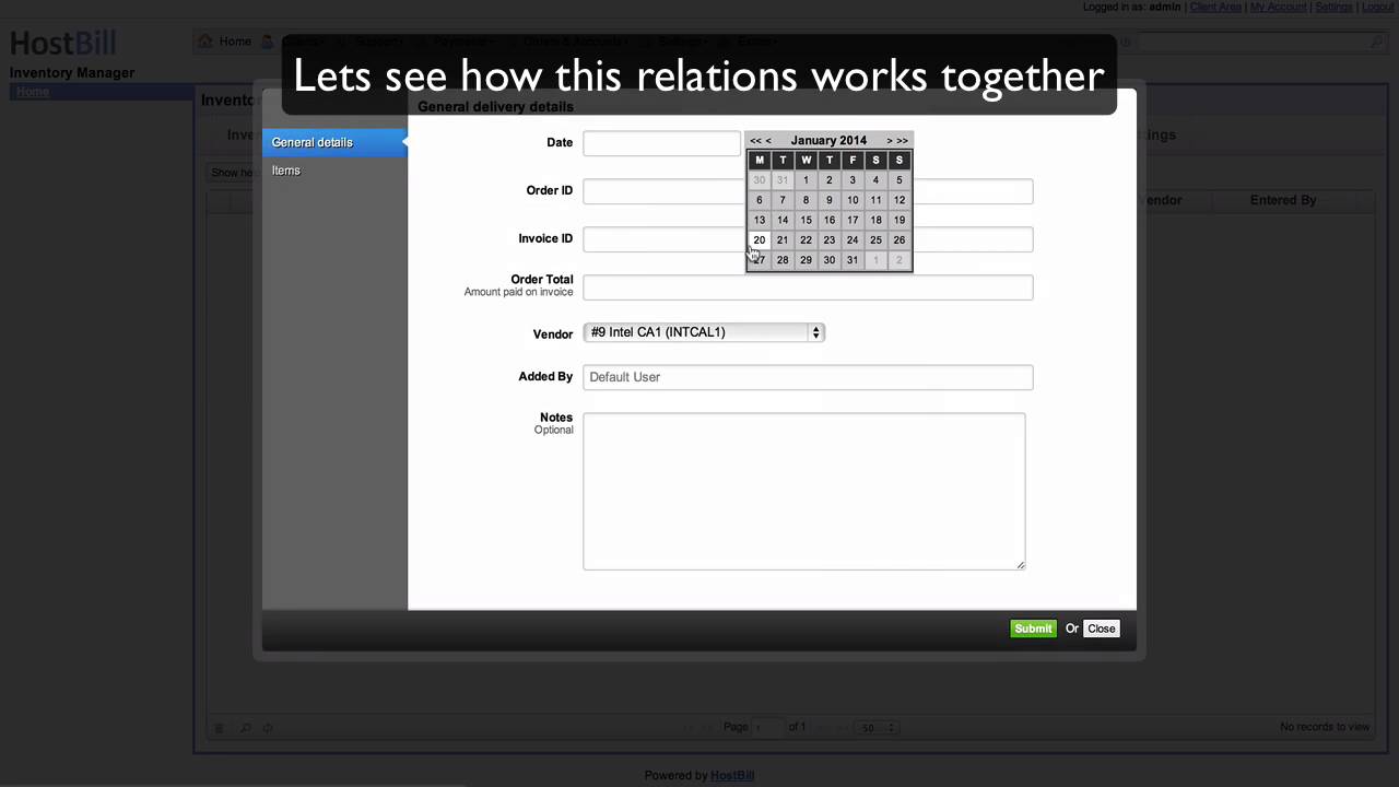 HostBill Inventory Manager    Inventory Structure
